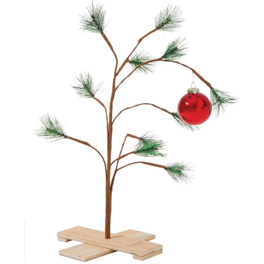 PEANUTS 24" Charlie Brown's Tabletop Christmas Tree | Home Hardware