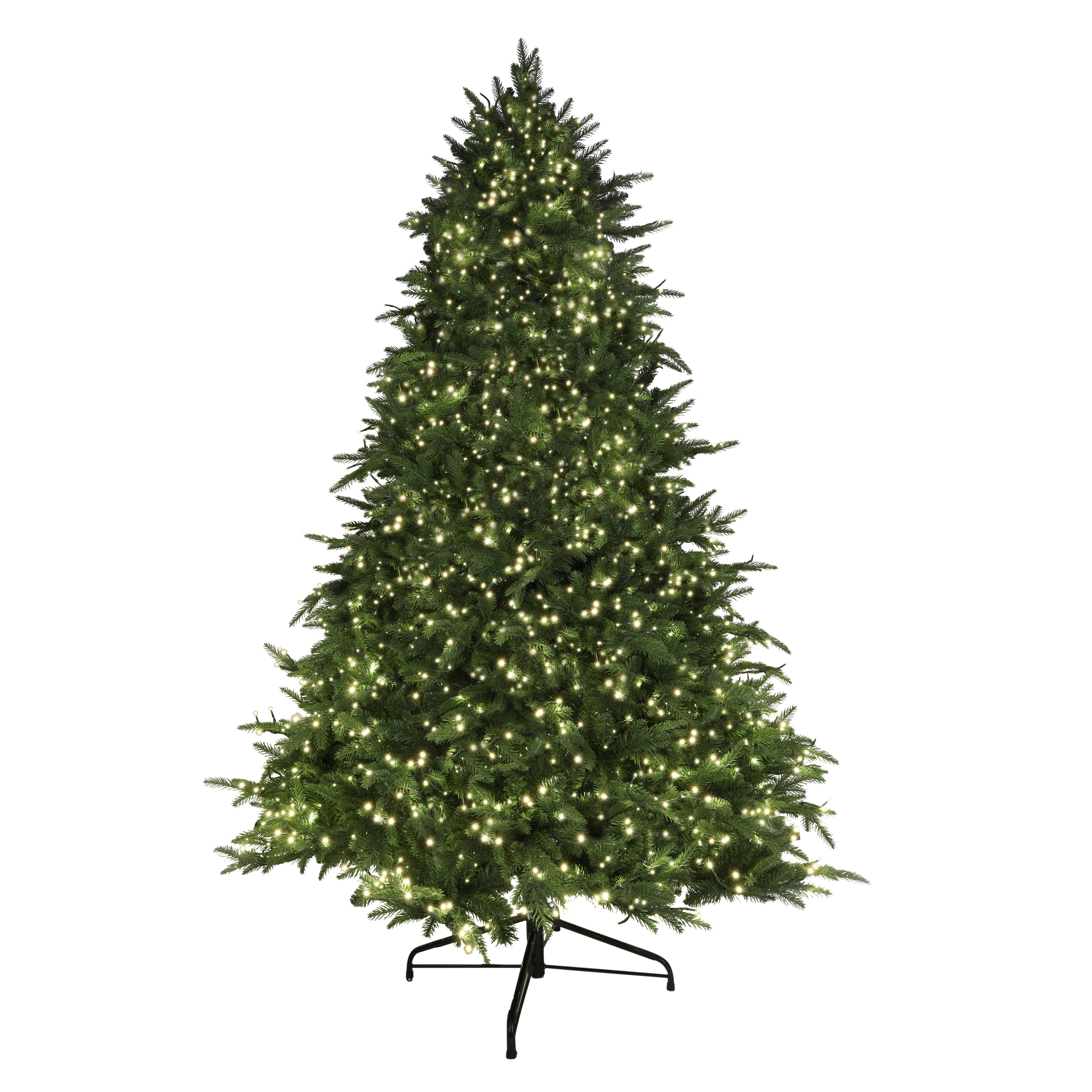 DANSON DECOR 7.5' Pre-lit Christmas Tree with 2100 Warm White LED ...