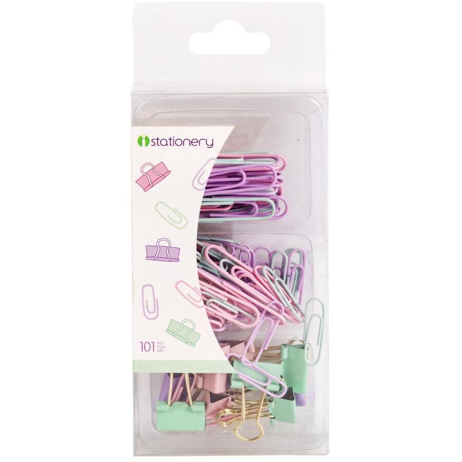 I STATIONERY Paper & Binder Clips Set | Home Hardware