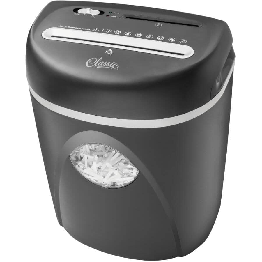 Classic 10 Sheet Cross Cut Paper Shredder | Home Hardware