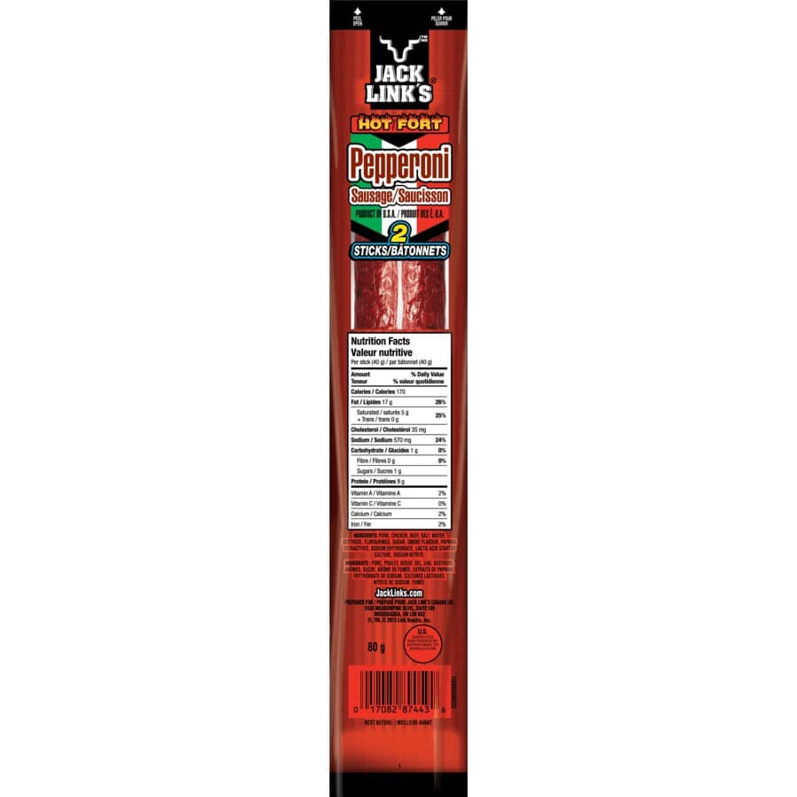 JACK LINKS Hot Pepperoni Sticks | Home Hardware