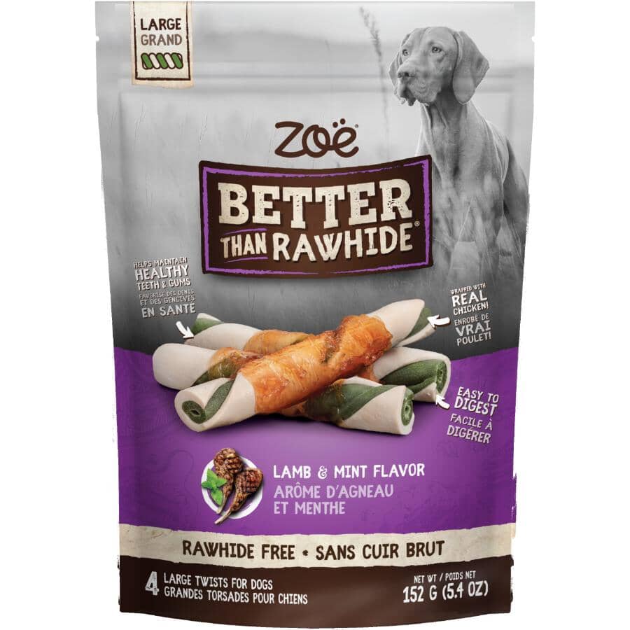 ZOE Lamb and Mint Twists Dog Treats | Home Hardware