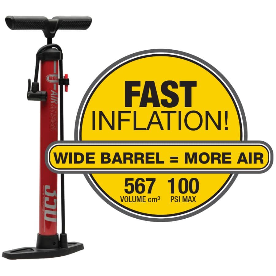 BELL Air Attack 350 Floor Bike Pump | Home Hardware