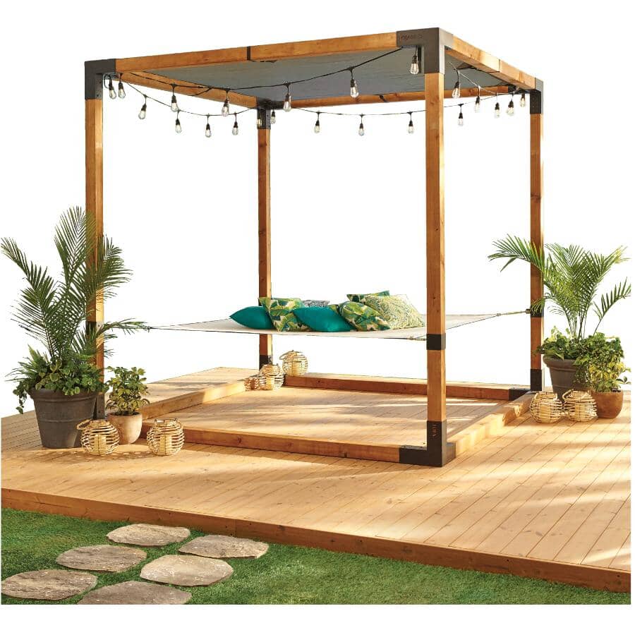 TOJAGRID 8' x 8' Pergola Hammock Kit, For Toja Grid Pergolas | Home ...