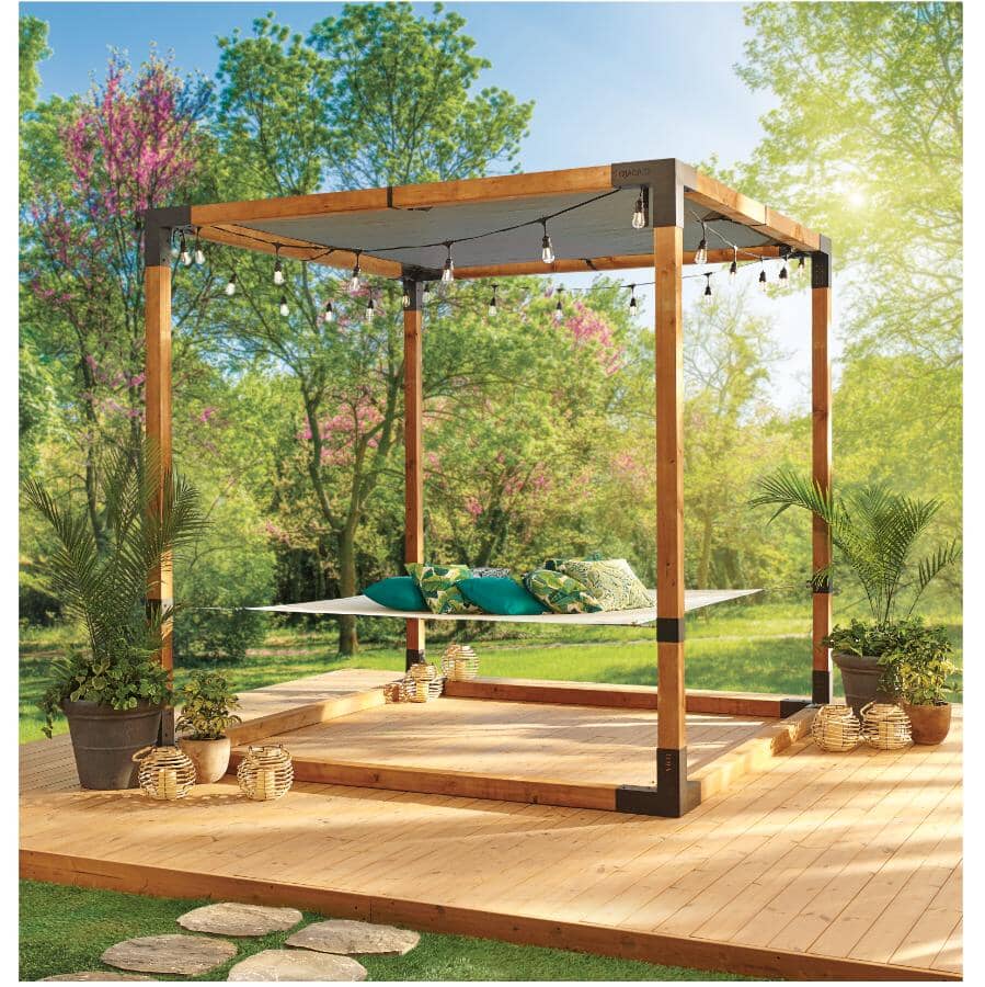 TOJAGRID 8' x 8' Pergola Hammock Kit, For Toja Grid Pergolas | Home ...