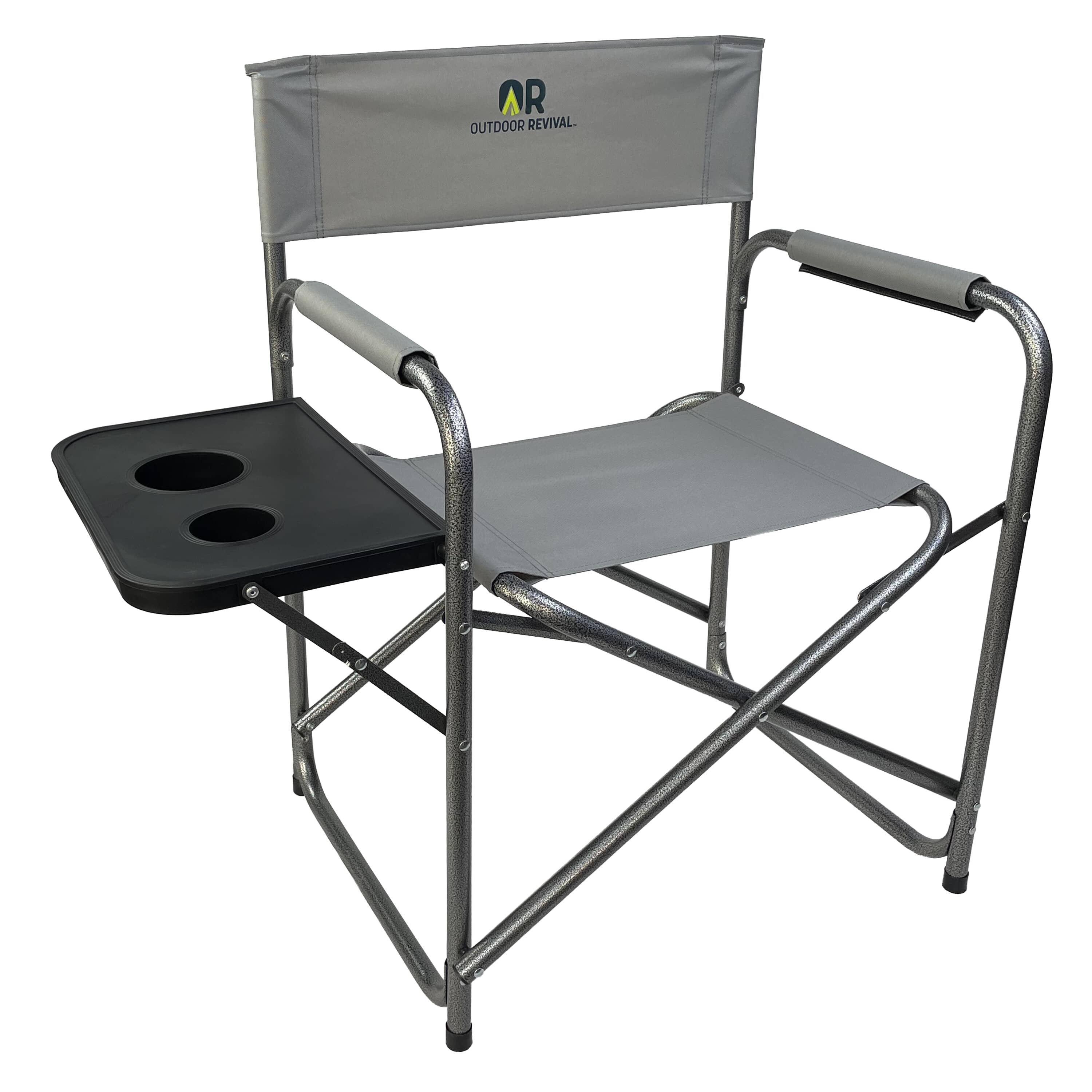 OUTDOOR REVIVAL Directors Camping Chair with Side Table | Home Hardware
