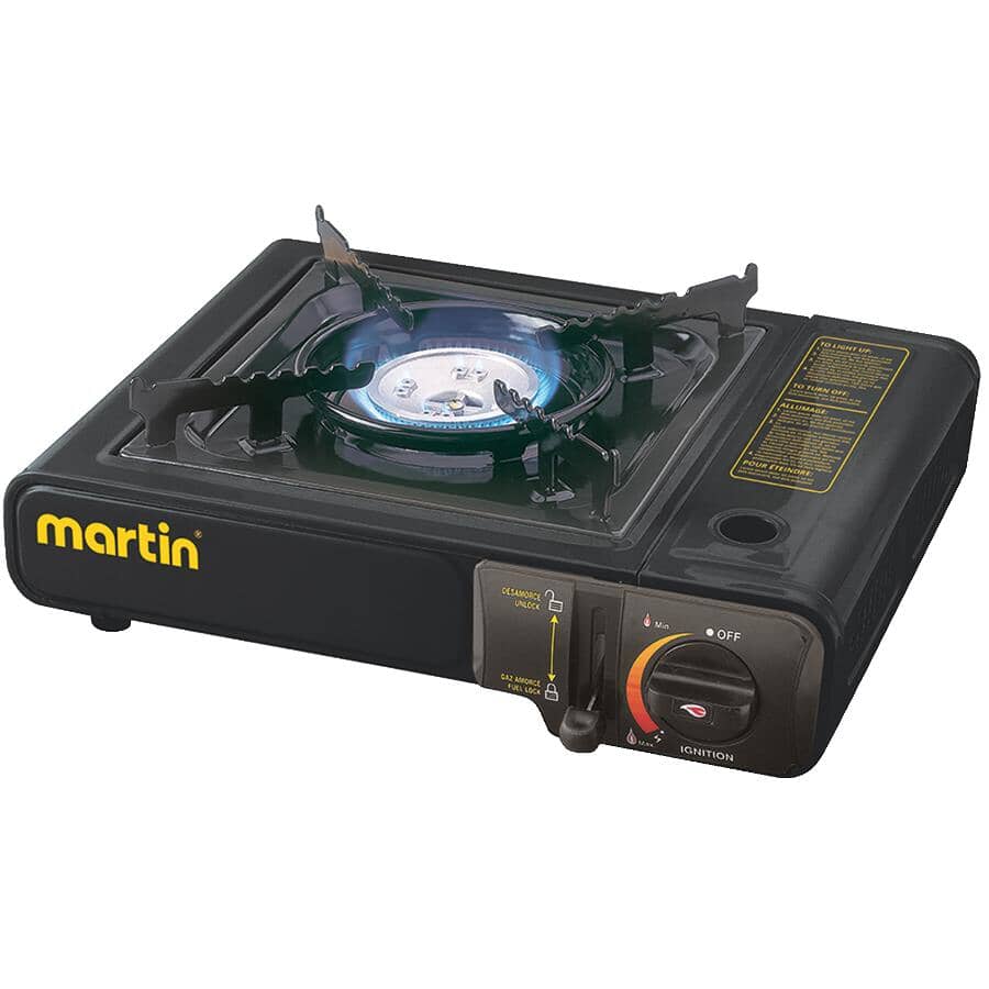 MARTIN Black Outdoor Portable Tabletop Butane Burner | Home Hardware