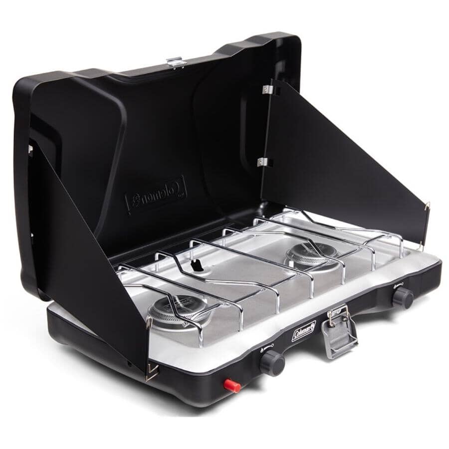 COLEMAN 22,000 BTU Triton 2 Burner Camp Stove with Electronic Ignition ...