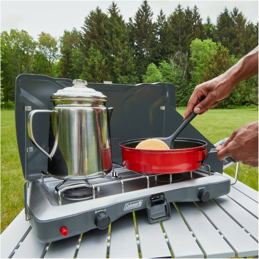 COLEMAN Réchaud de camping Triton à 2 brûleurs, à allumage électronique ...