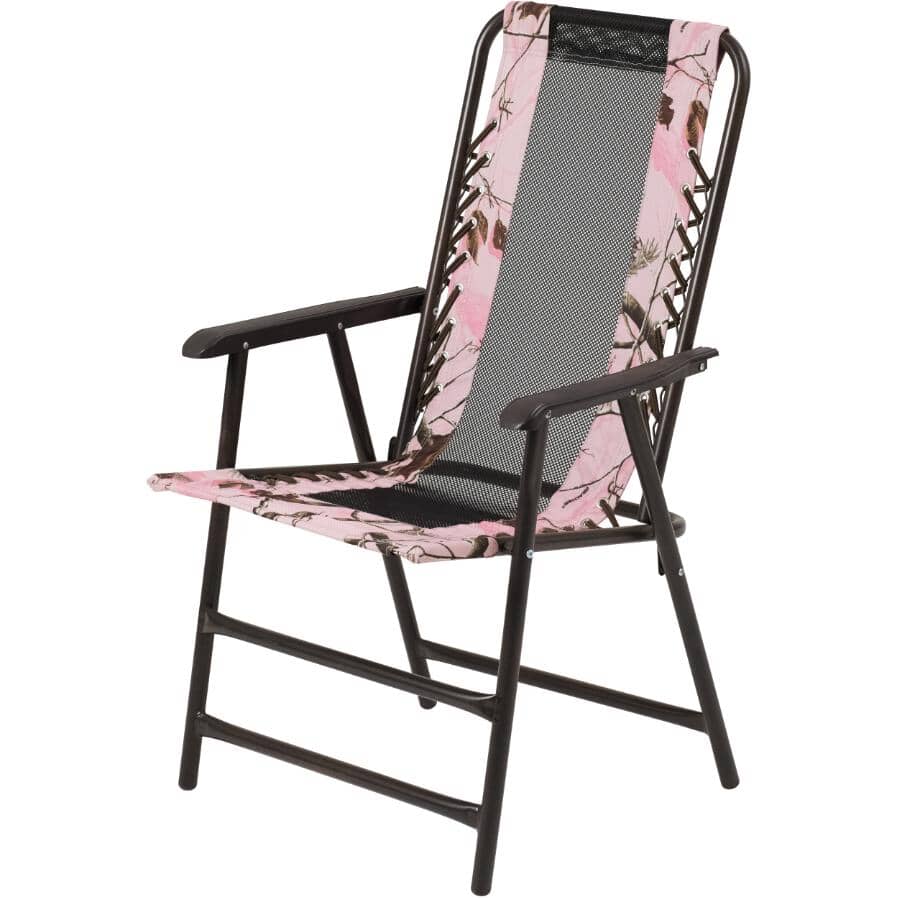 REALTREE Pink Folding Bungee Chair | Home Hardware