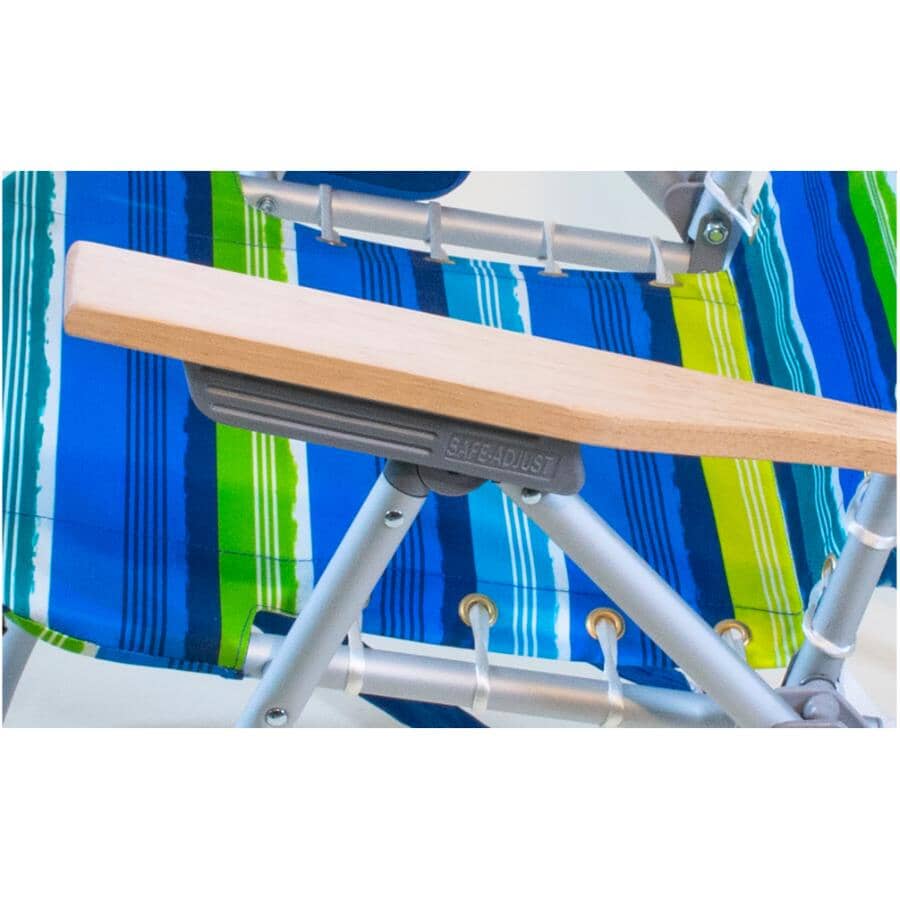 TOMMY BAHAMA 4 Position Beach Chair with Dry and Cooler Pouch | Home ...