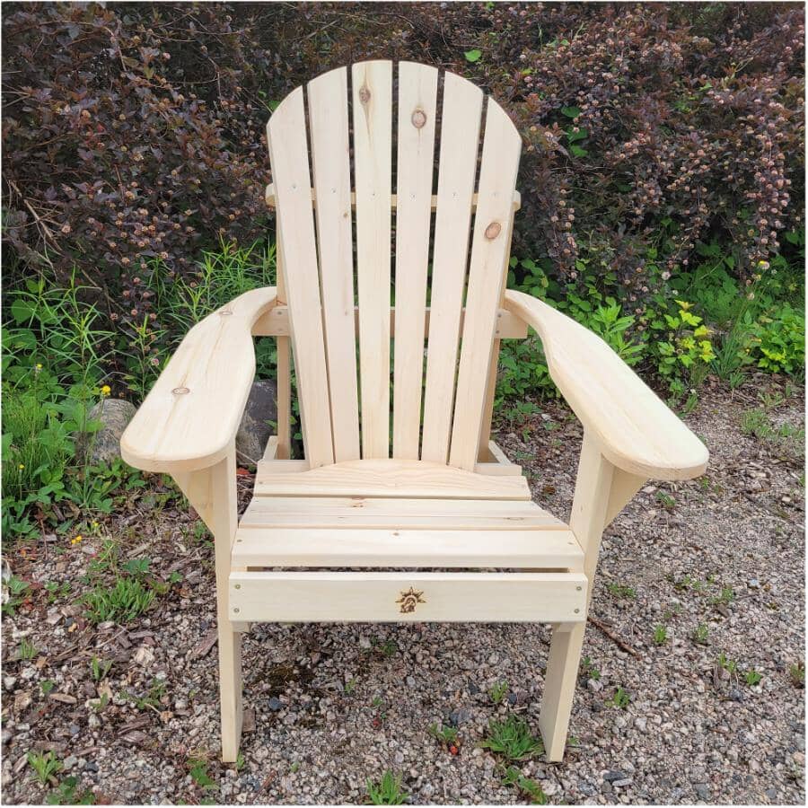 THE BEAR CHAIR Upright Pine Adirondak Chair | Home Hardware