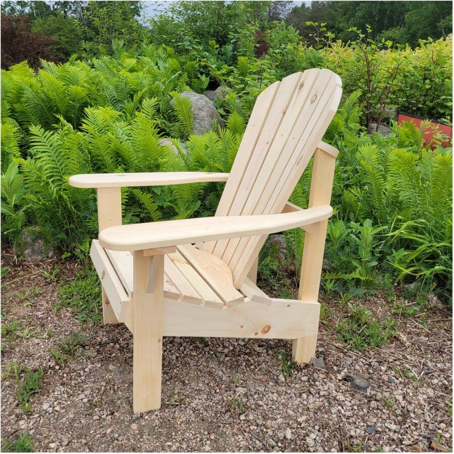 THE BEAR CHAIR Upright Pine Adirondak Chair | Home Hardware