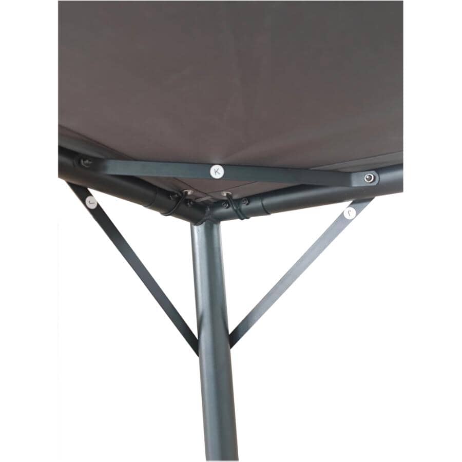 DURA Kenora Pergola - Black, 8' x 8' | Home Hardware