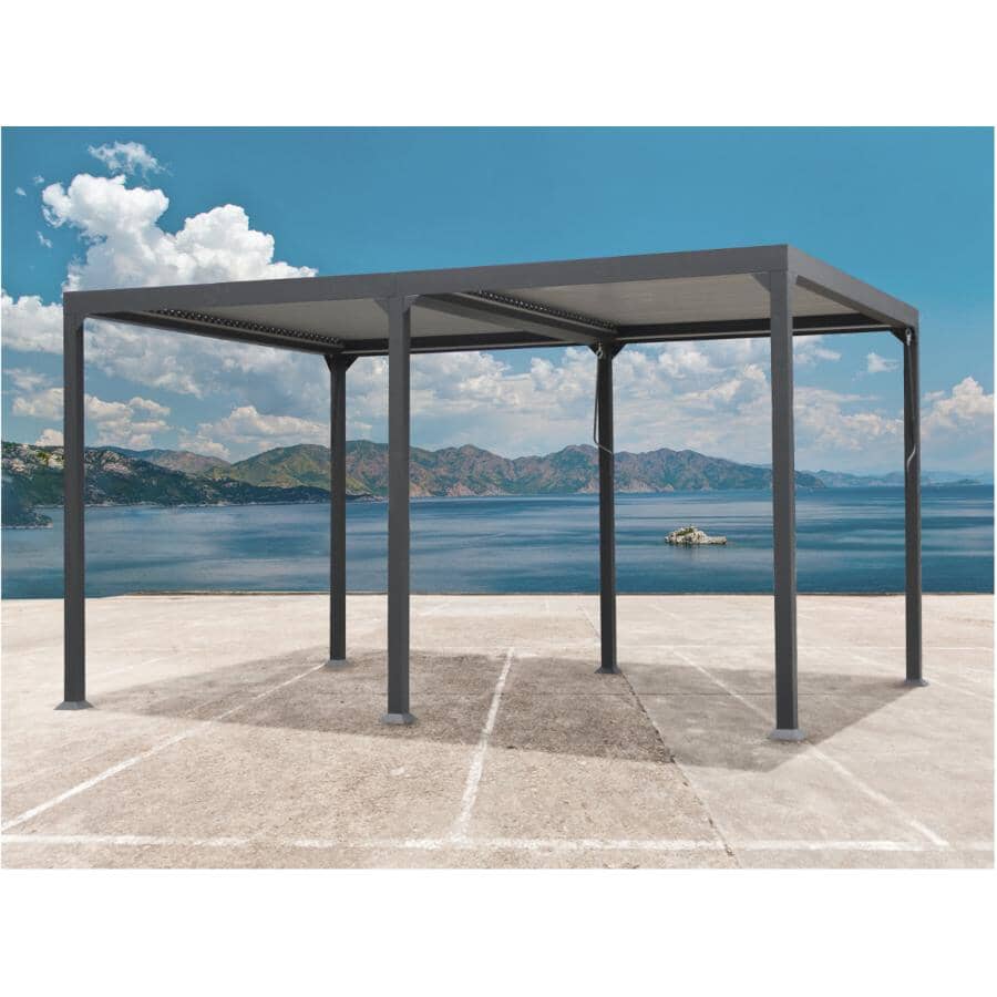 DURA 10' x 13.2' Aluminum Pacifica Pergola | Home Hardware