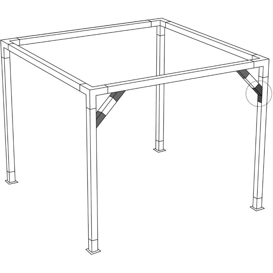 LINX 45 Degree Pergola Knee Brackets | Home Hardware