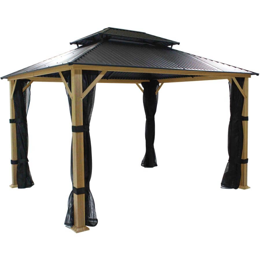 CORRIVEAU Cambridge Galvanized Steel Top Gazebo | Home Hardware