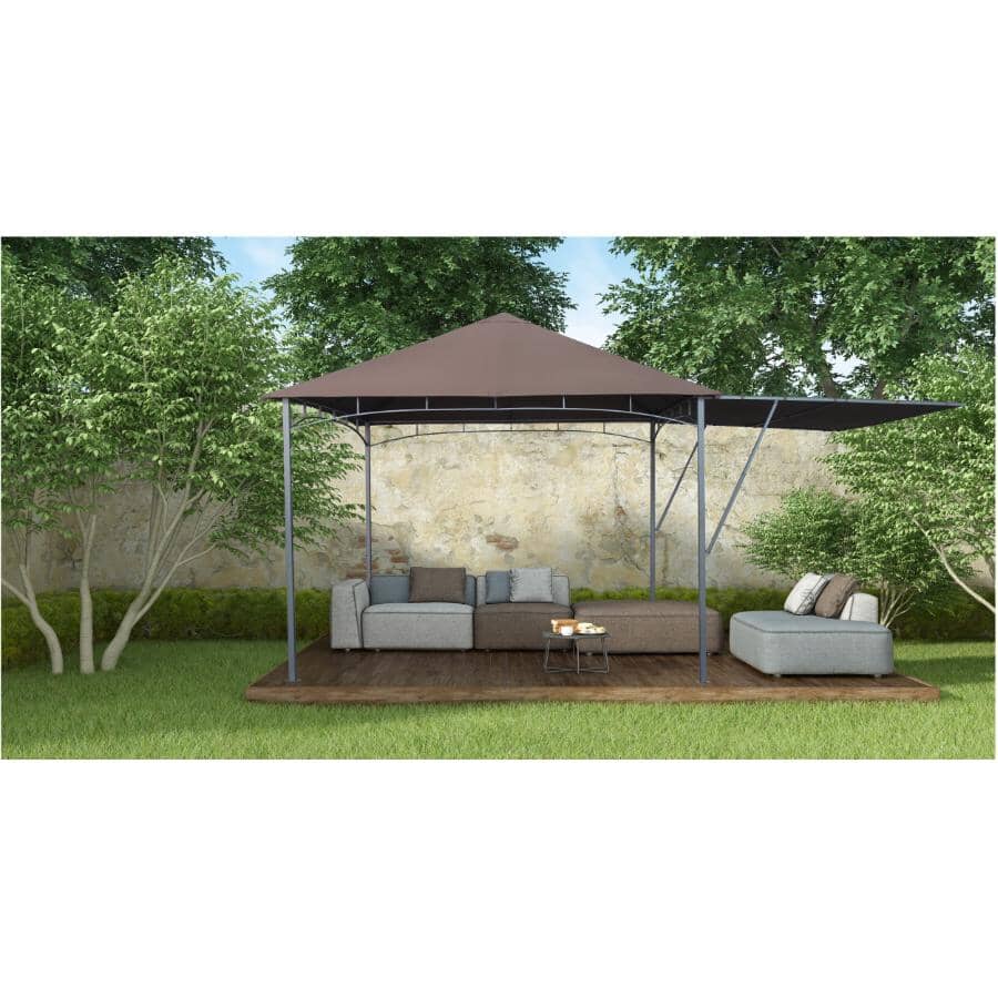 CASUALWAY 10' x 10' Roof Style Gazebo with Awning | Home Hardware