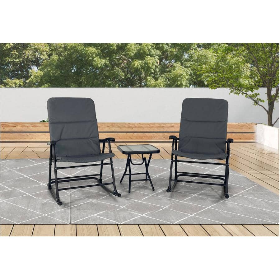 INSTYLE OUTDOOR Oversize Padded Rocker Set | Home Hardware