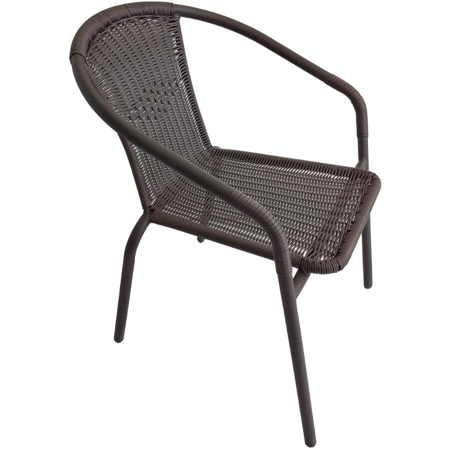 INSTYLE OUTDOOR Brown Wicker Steel Frame Bistro Set | Home Hardware
