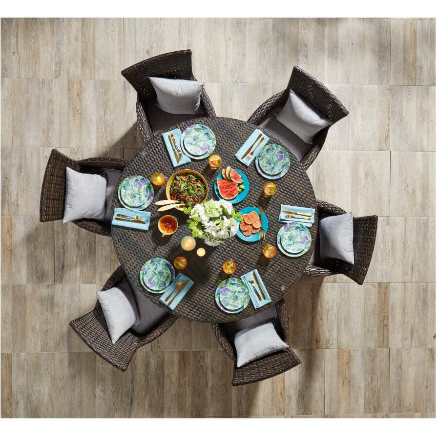 BLUE SKY OUTDOOR LIVING Corfu Round Woven Dining Set | Home Hardware