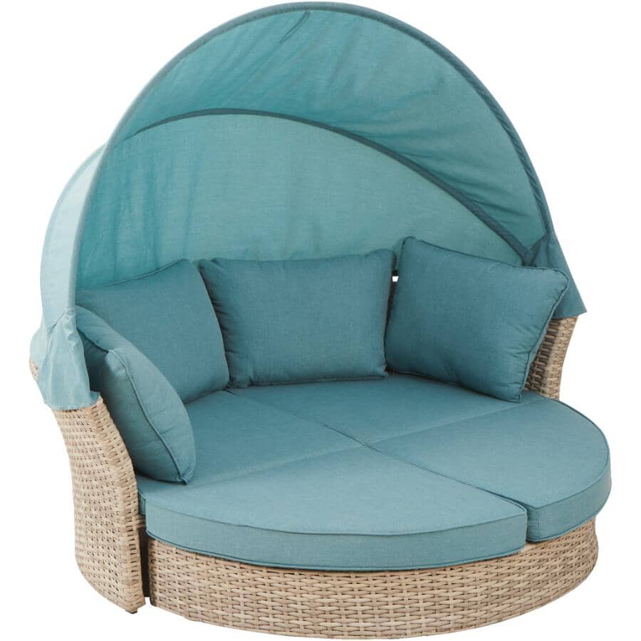 BLUE SKY OUTDOOR LIVING Create Wicker Canopy Daybed | Home Hardware
