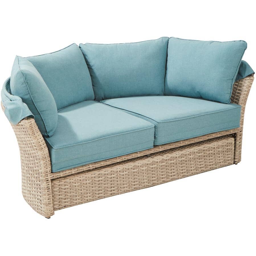 BLUE SKY OUTDOOR LIVING Create Wicker Canopy Daybed | Home Hardware