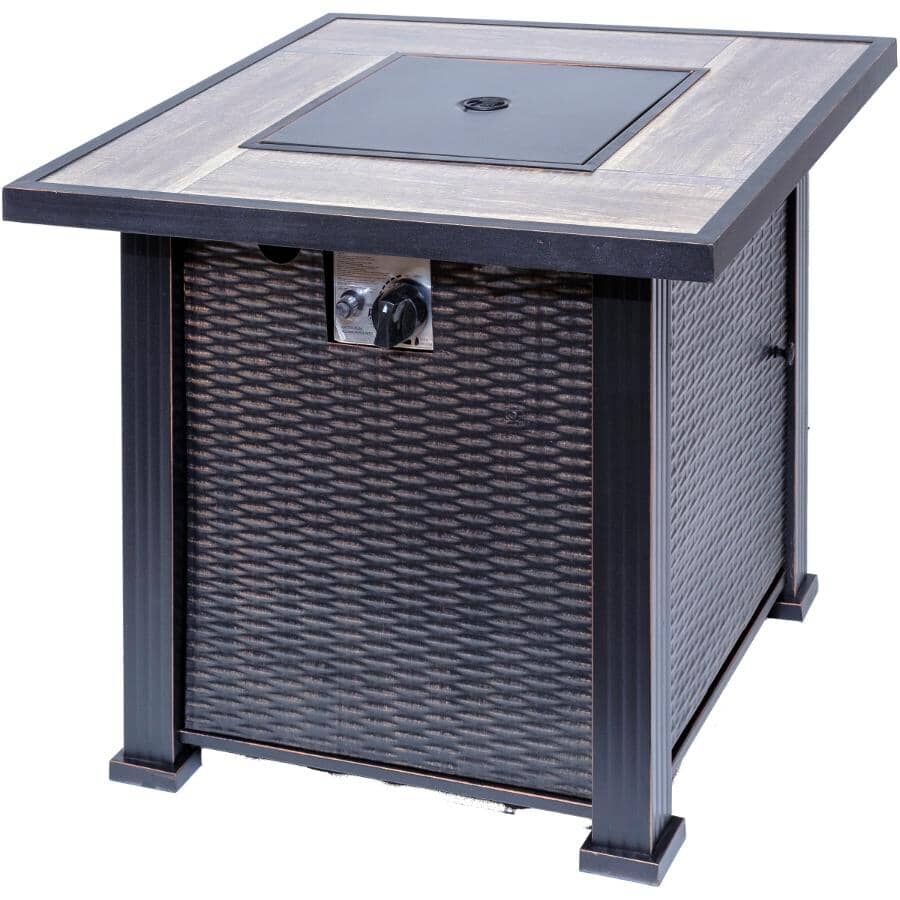 DURA Table avec foyer au propane Kenya, 30 x 30 po | Home Hardware