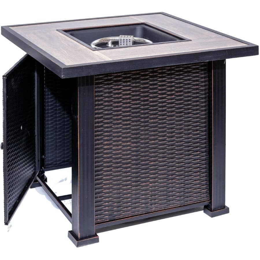 DURA Table avec foyer au propane Kenya, 30 x 30 po | Home Hardware