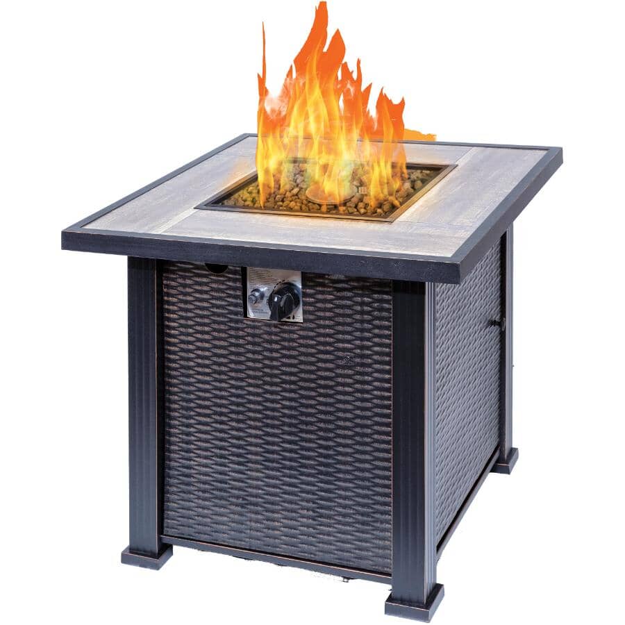 DURA Table avec foyer au propane Kenya, 30 x 30 po | Home Hardware