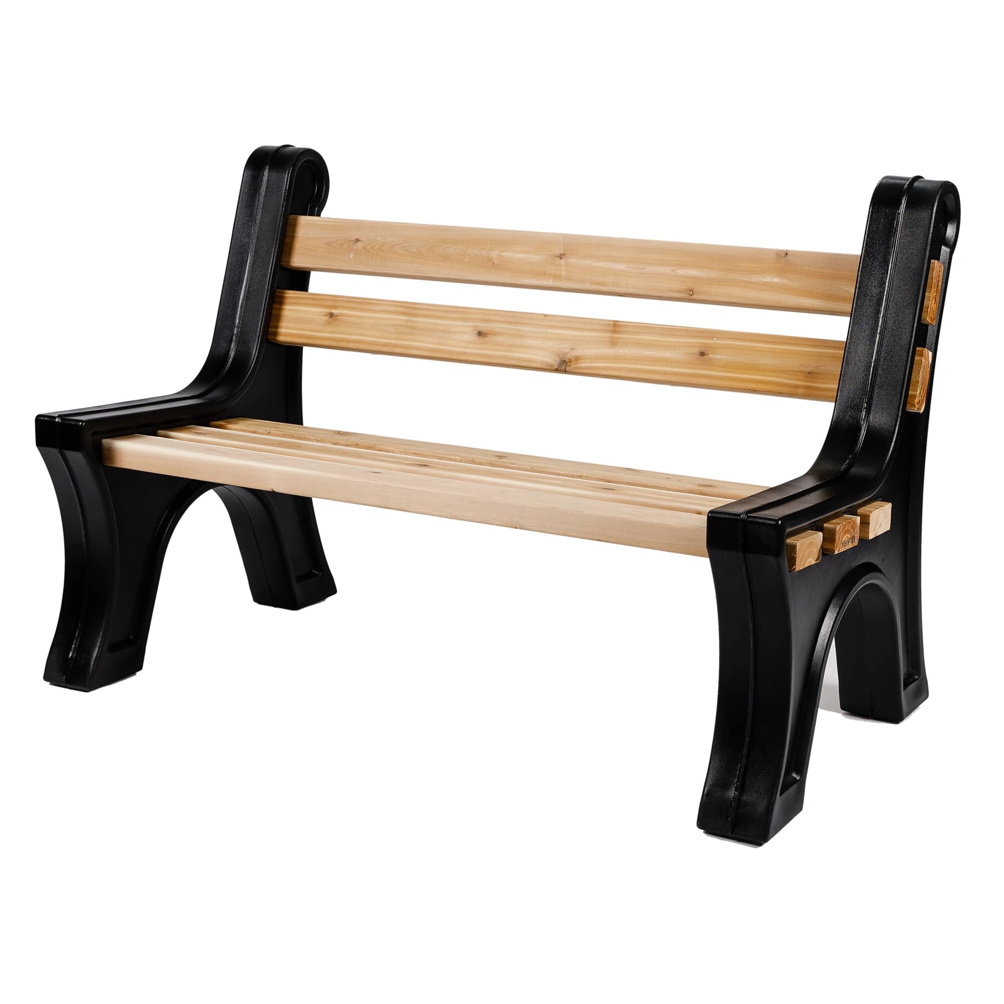 RTS HOME ACCENTS 2 Pack Black Plastic Park Bench Ends | Home Hardware