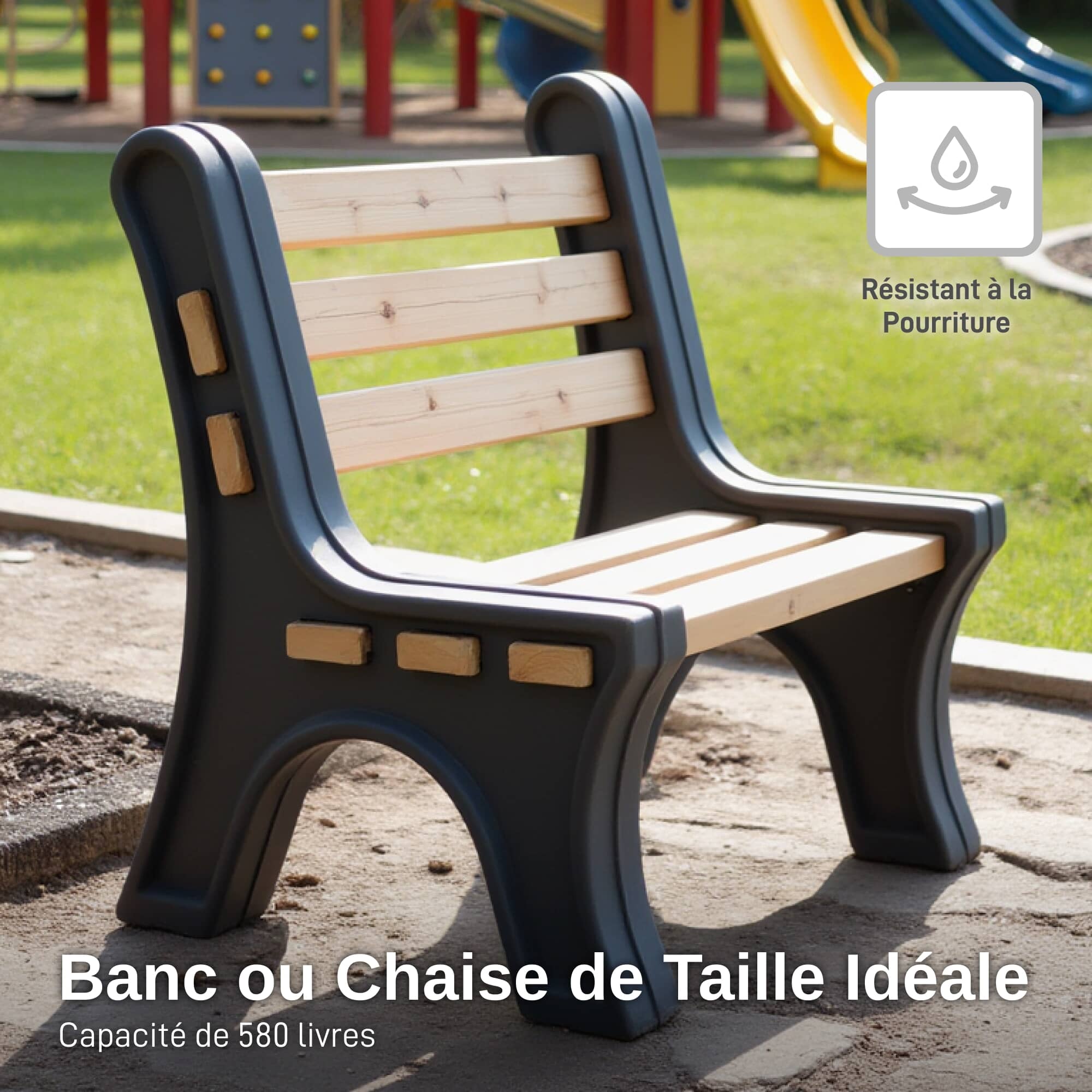 RTS HOME ACCENTS Custom Length Lightweight Indoor or Outdoor Bench Ends ...