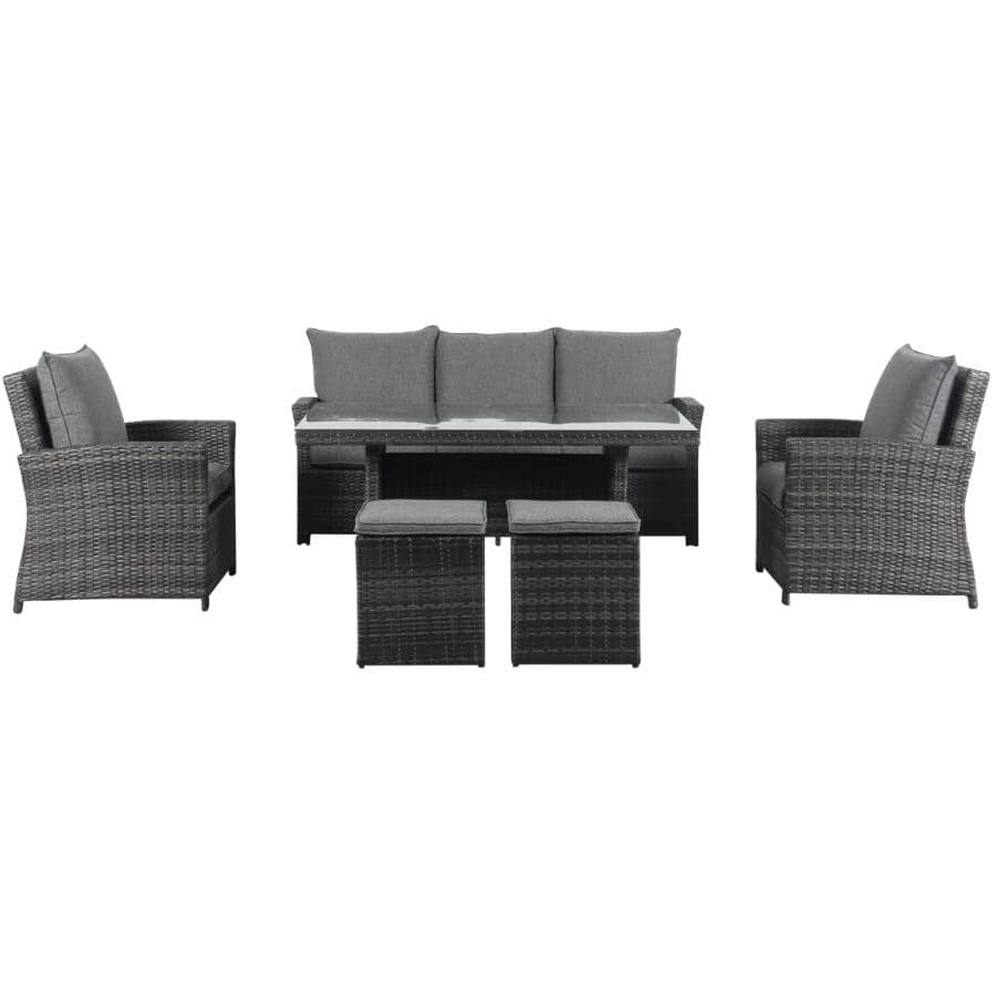 MYPATIO Medina Aluminum & Wicker High Dining Conversation Set | Home ...