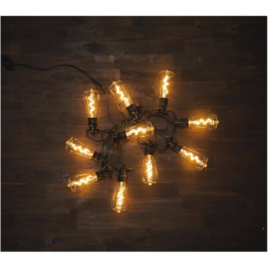 INSTYLE T10 Edison Light Set with Black Wire | Home Hardware