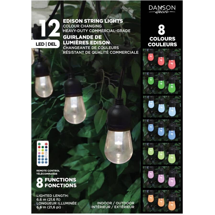 DANSON DECOR S14 Colour Changing Edison Light Set | Home Hardware