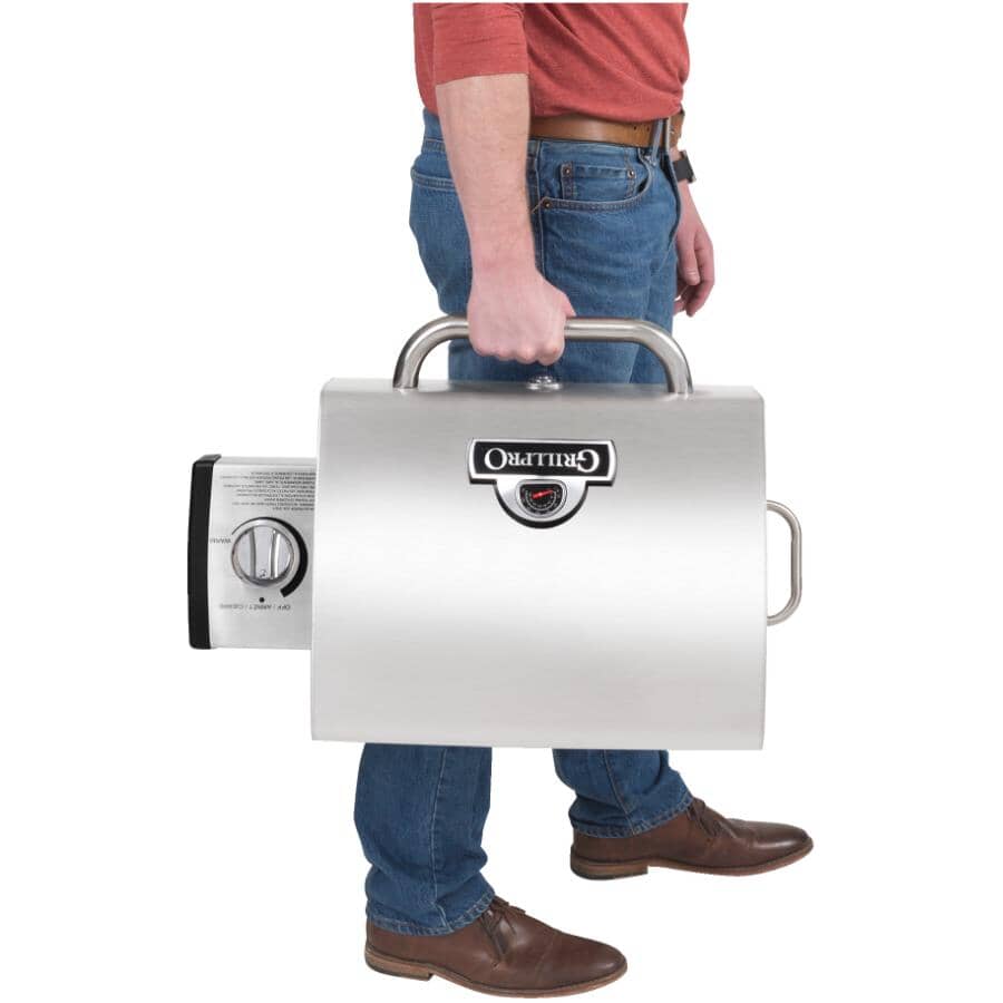 GRILLPRO 200 sq. in. 1500 Watt Stainless Steel Tabletop Barbecue | Home ...