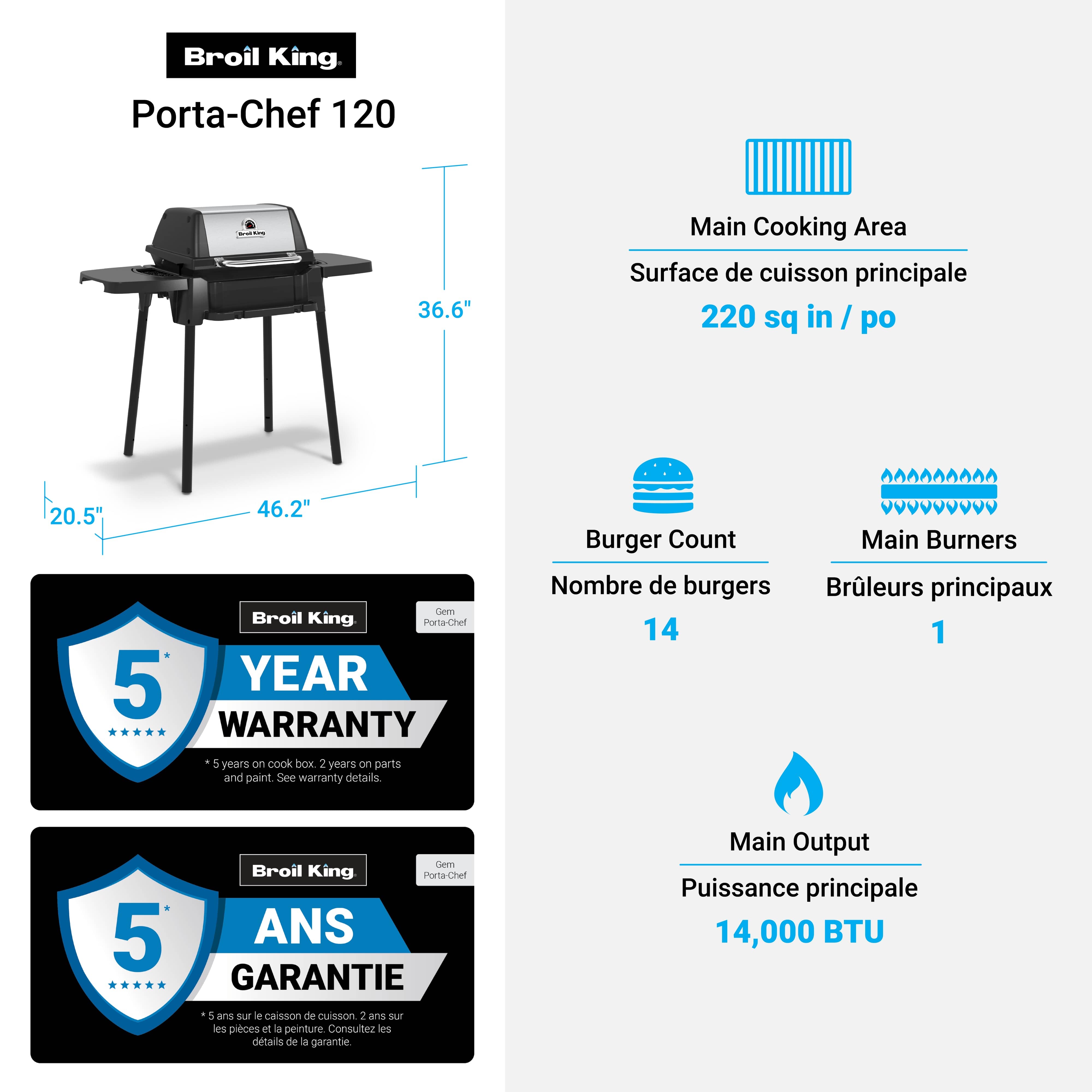 BROIL KING Porta Chef Series Portable Propane BBQ | Home Hardware