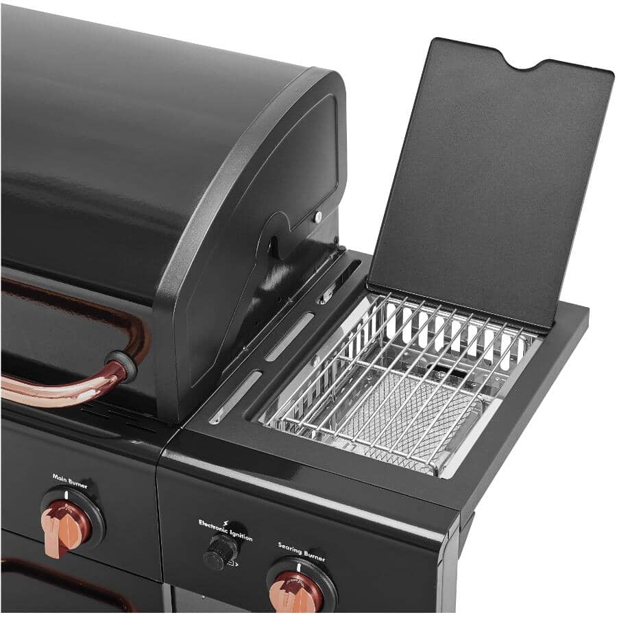 KENMORE SMART Black Propane BBQ with Searing Side Burner | Home Hardware