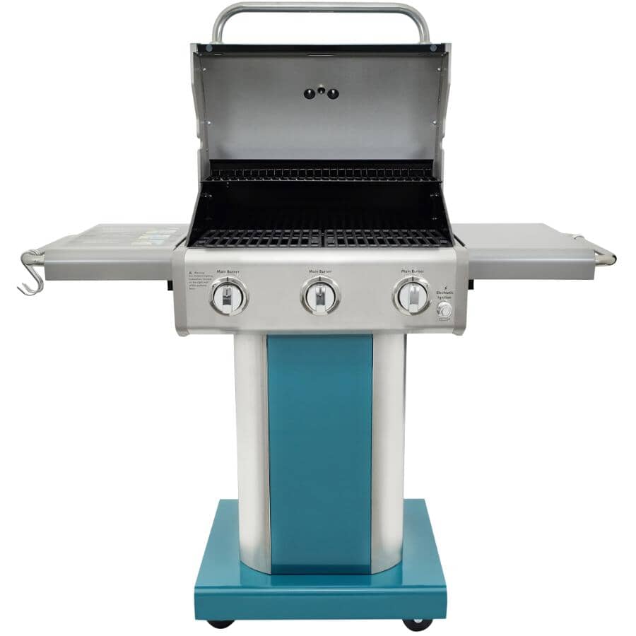 KENMORE Pedestal Propane BBQ with Foldable Side Shelves | Home Hardware
