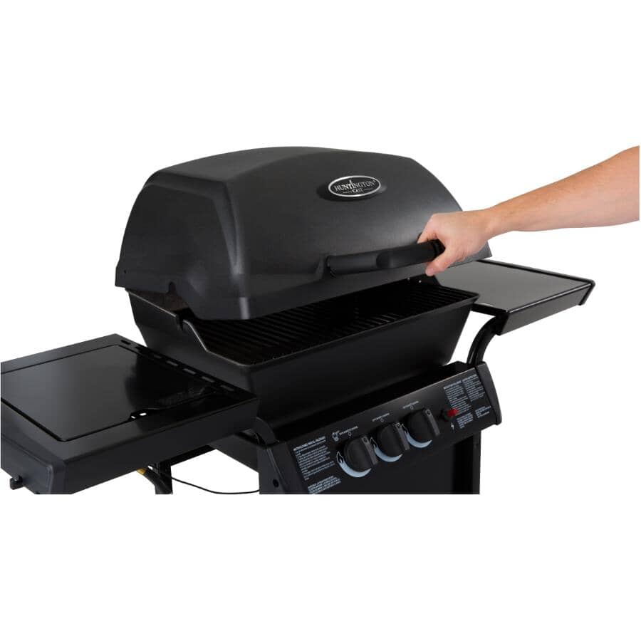 HUNTINGTON Black Propane BBQ - 3 Burner | Home Hardware