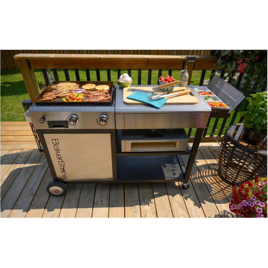 BAKERSTONE Gas Pizza Oven & Griddle Combo | Home Hardware