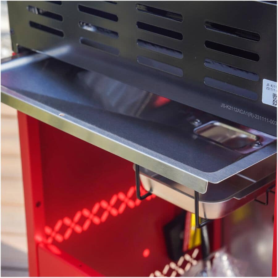 MONUMENT GRILLS Red Clearview Propane Small Space Patio Grill | Home ...