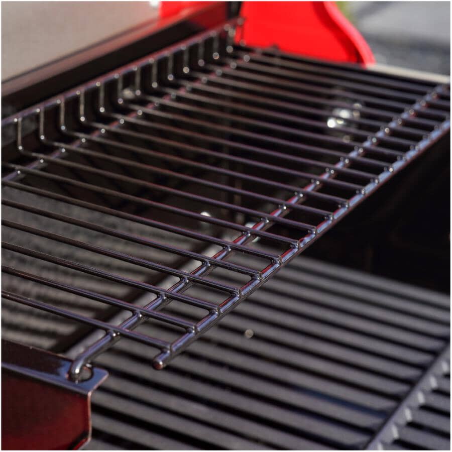 MONUMENT GRILLS Red Clearview Propane Small Space Patio Grill | Home ...