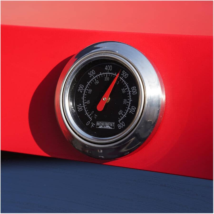 MONUMENT GRILLS Red Clearview Propane Small Space Patio Grill | Home ...