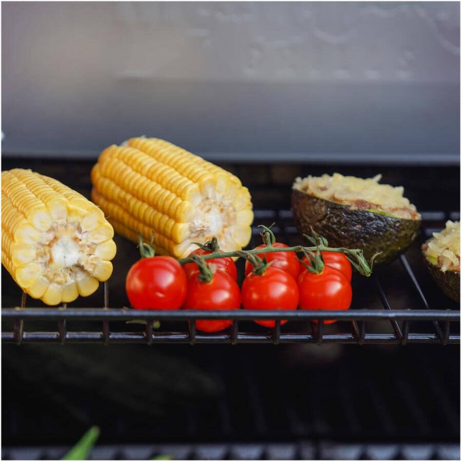MONUMENT GRILLS Red Clearview Propane Small Space Patio Grill | Home ...