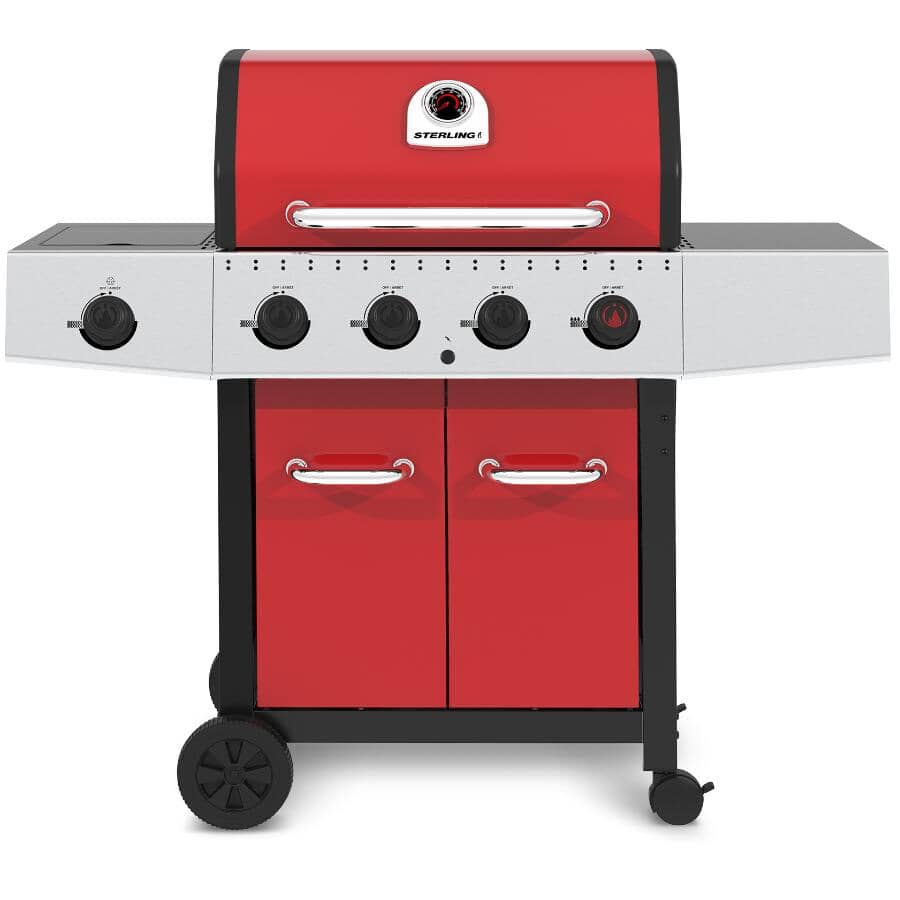STERLING Barbecue au gaz naturel Flame 440, 4 brûleurs + brûleur ...