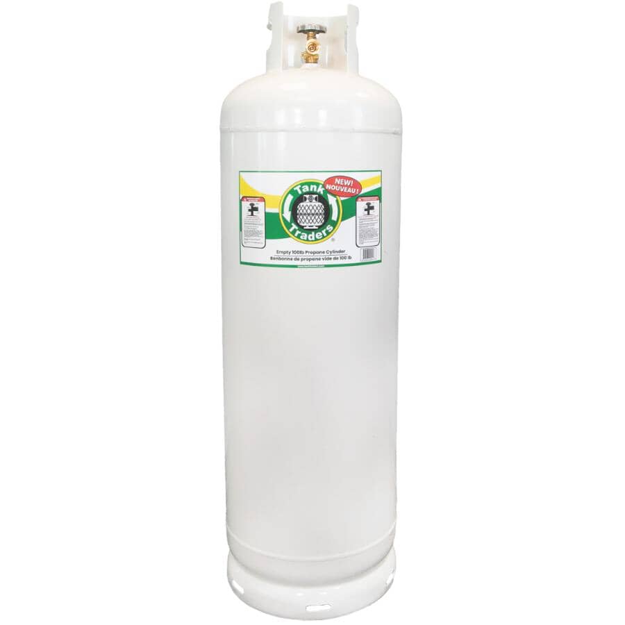TANK TRADERS Bonbonne de propane de 100 lb vide, neuf | Home Hardware