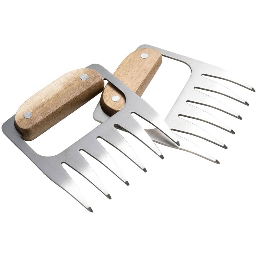OUTSET Stainless Steel & Acacia Bear Claws | Home Hardware