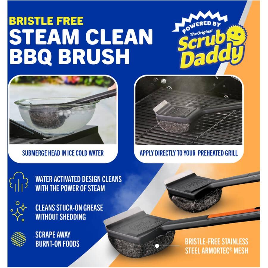 SCRUB DADDY Mr. Bar-B-Q Steam Clean BBQ Brush | Home Hardware