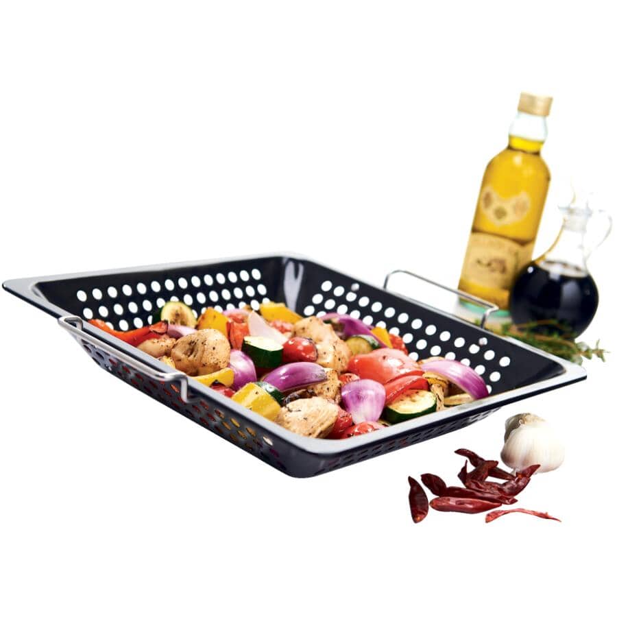 GRILLPRO Square BBQ Wok - Porcelain | Home Hardware